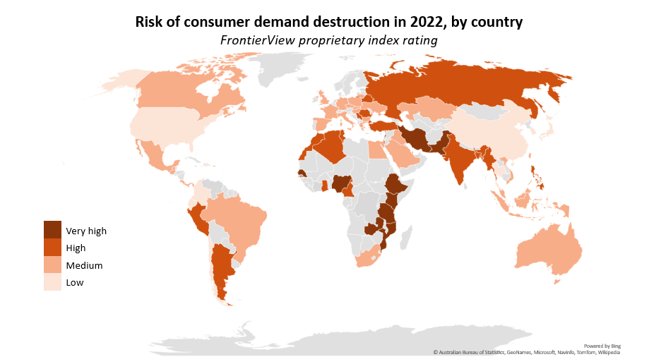High global inflation poses risk of consumer demand destr...